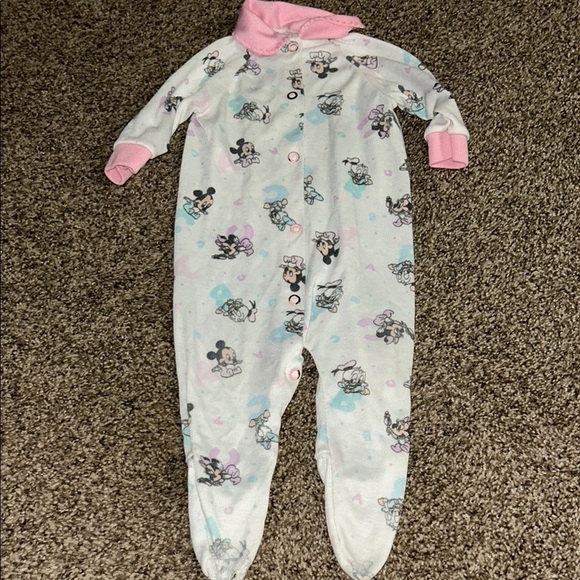 Disney | One Pieces | Vintage Minnie Mouse White Footed Sleeper | Poshmark